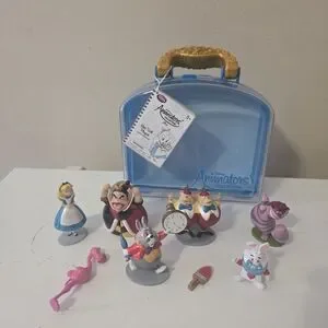Disney | Toys | Disney Alice In Wonderland Figures And Case Set Of 8 ...